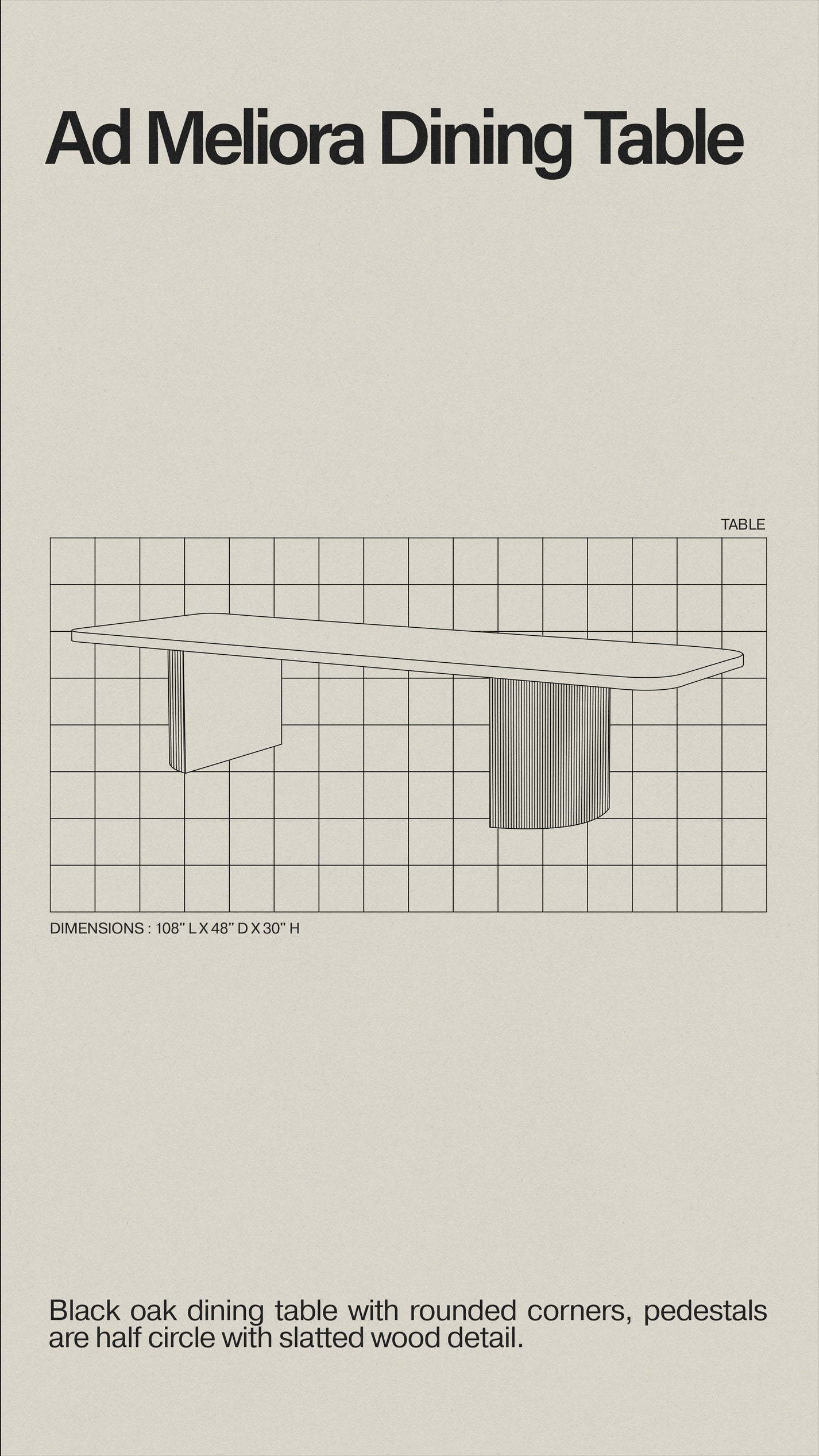 Ad Meliora Dining Table – NO AGE STUDIO