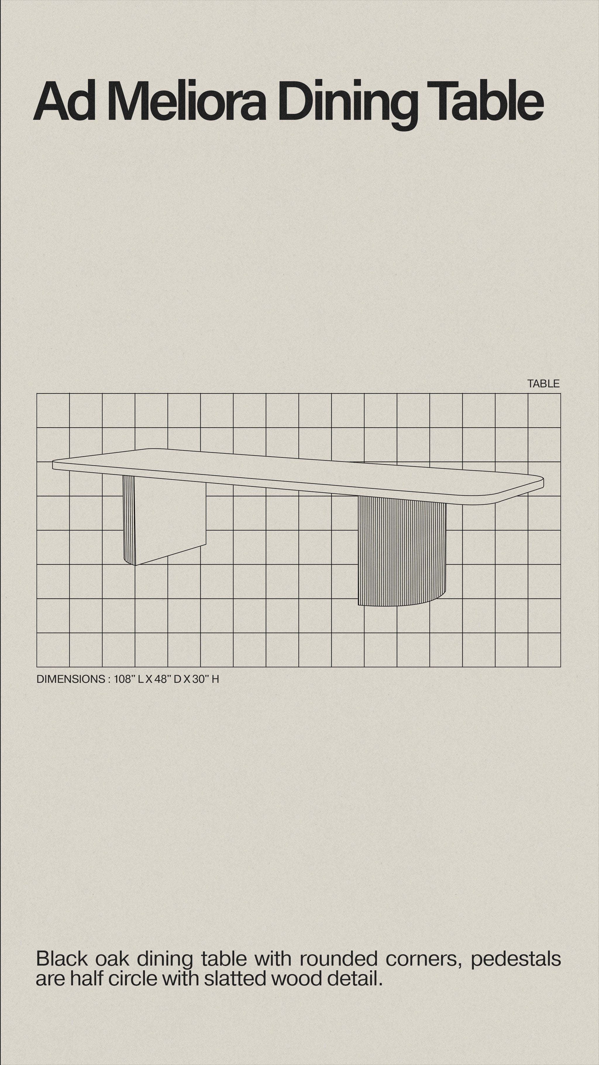 Ad Meliora Dining Table – NO AGE STUDIO