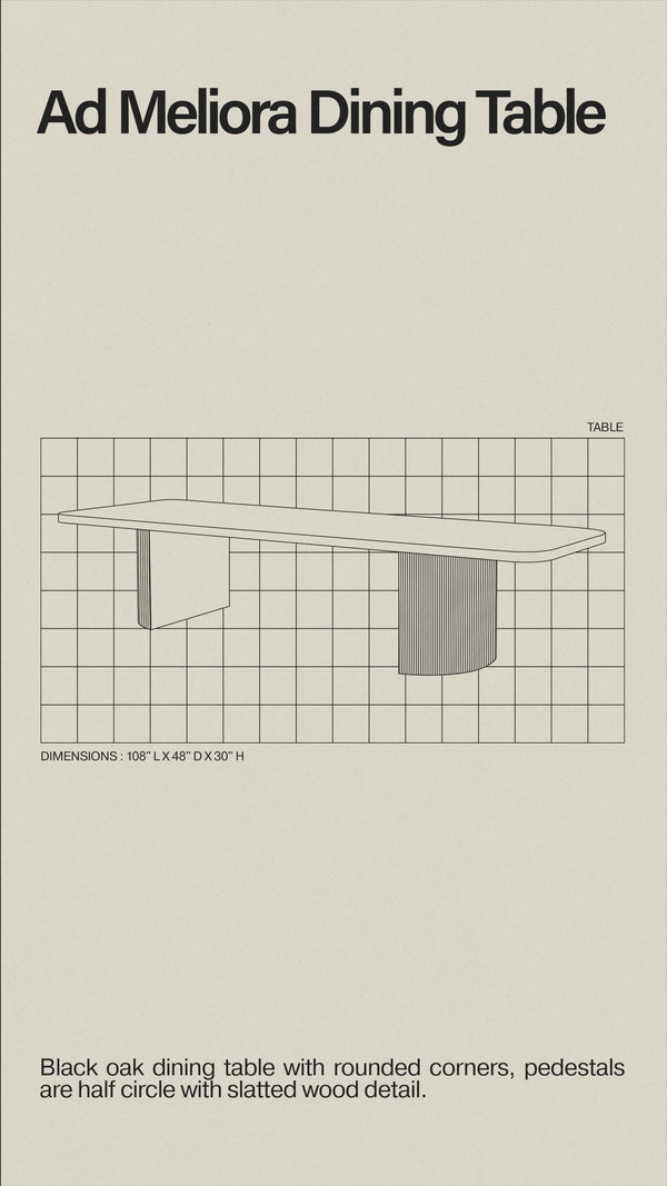 Ad Meliora Dining Table – NO AGE STUDIO