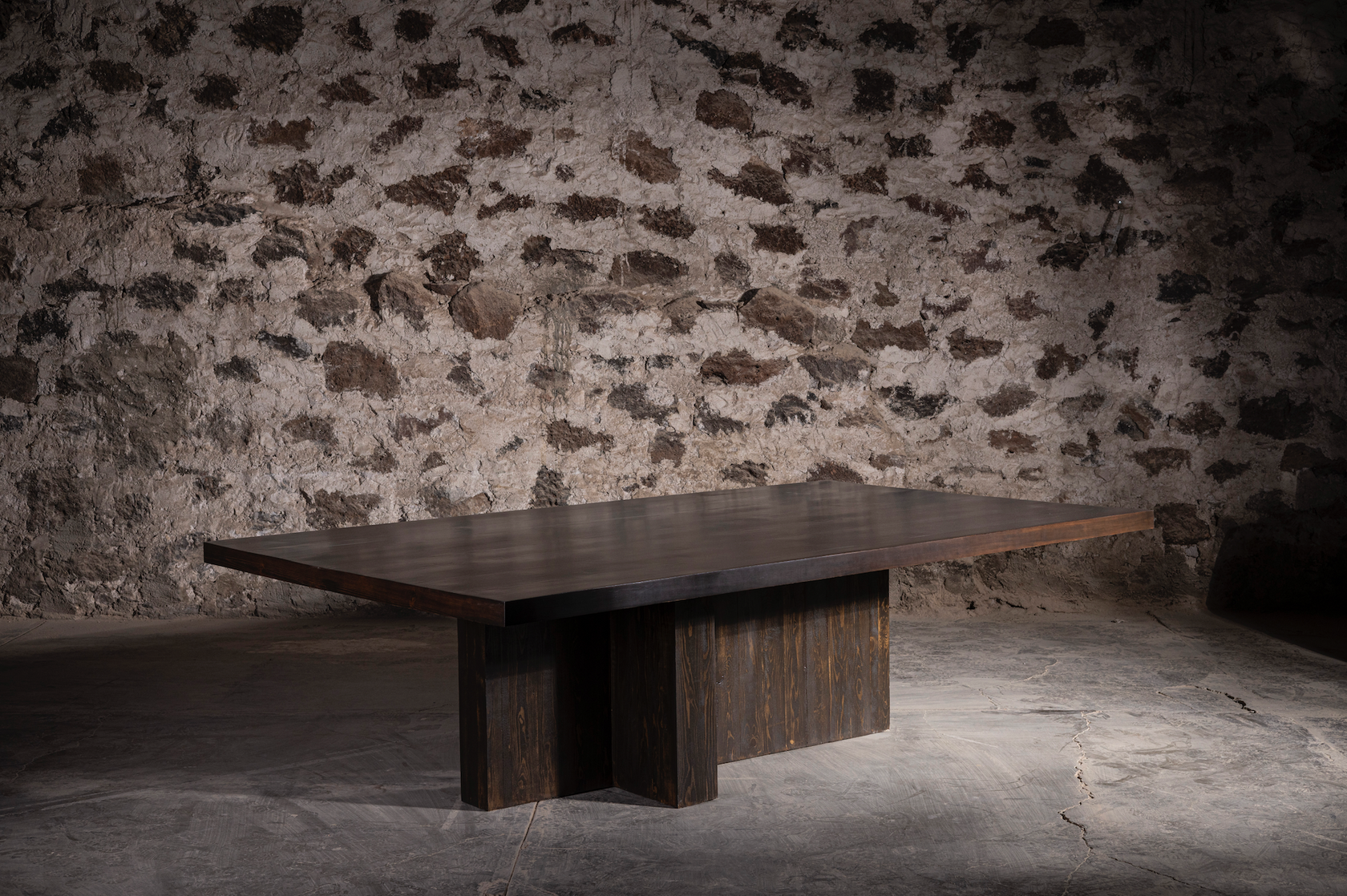 Convertible Dark Pine Ping Pong / Dining Table – NO AGE STUDIO